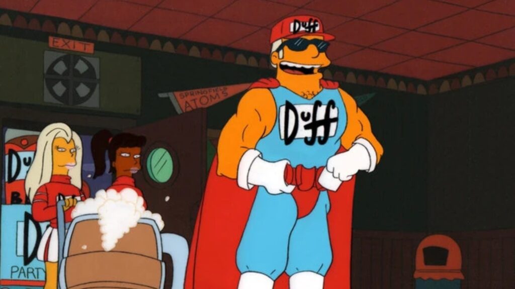 The Simpsons' Iconic Duffman Officially 'Retired' After Nearly Three ...